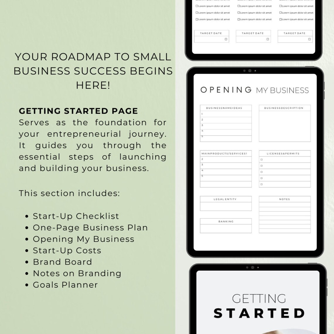 Small Business Planner Editable Canva Template Business Owner Store ...