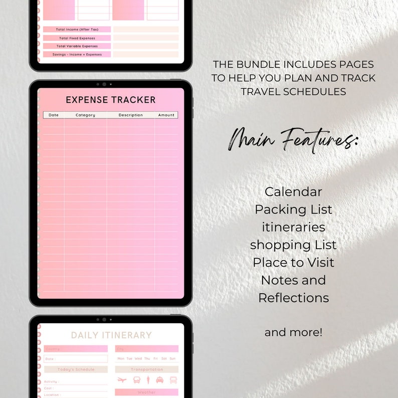 Travel Planner Printable | Travel Journal | Trip Itinerary | Travel ...