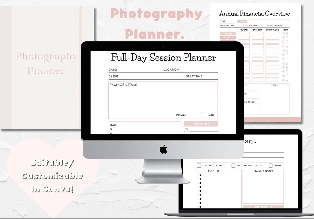 Photography Planner | Photography Journal | Photography Schedule ...