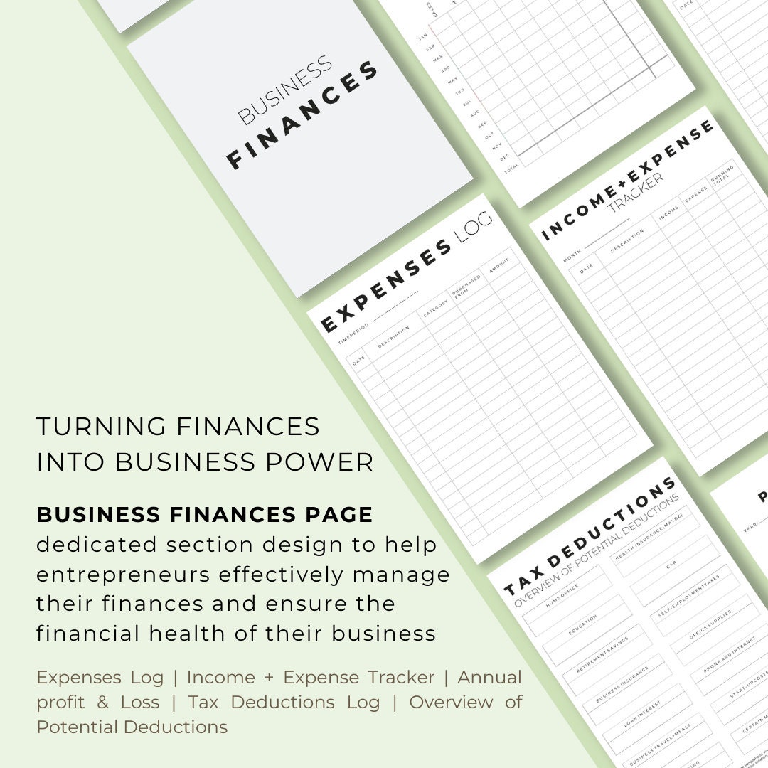 Small Business Planner Editable Canva Template Business Owner Store ...