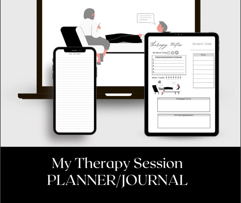 Printable Editable My Therapy Session Planner Therapy Self-improvement ...