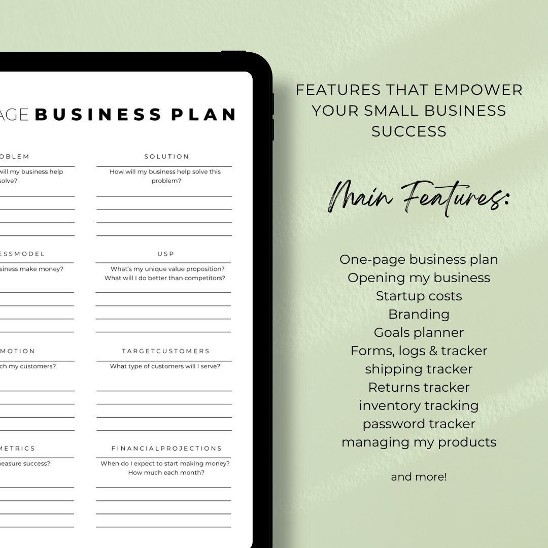 Small Business Planner Editable Canva Template Business Owner Store ...