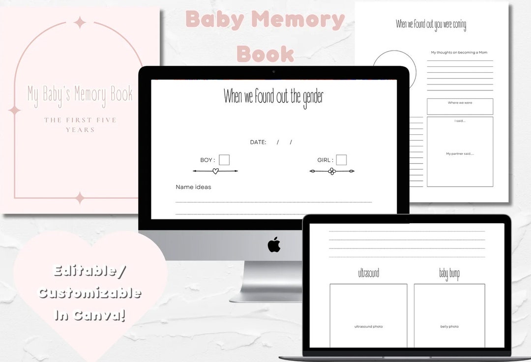 Baby Memory Book | Baby Book | Baby Tracker | Baby Memory Tracker ...
