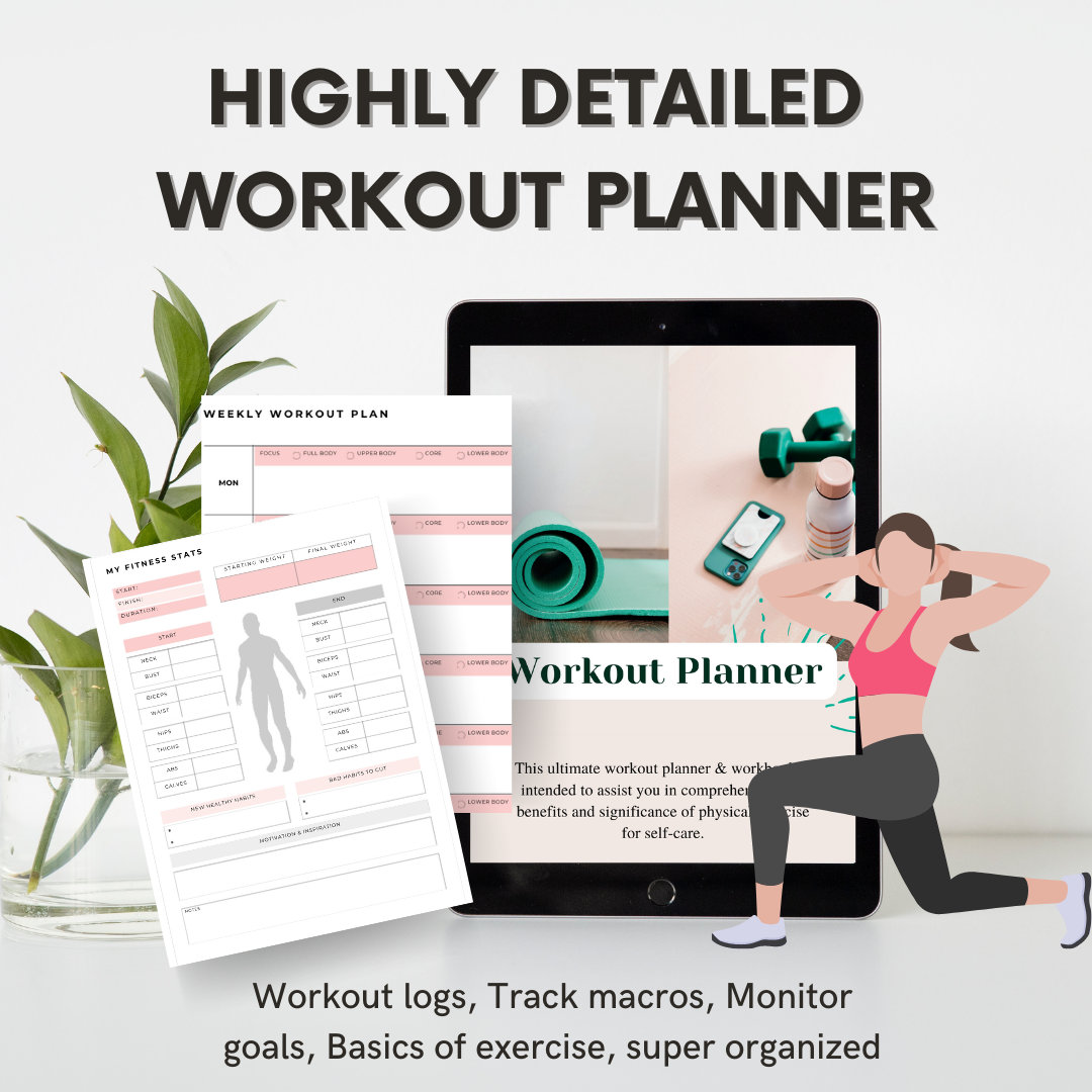Ultimate Workout Planner Detailed Workout Planner Workout - Etsy