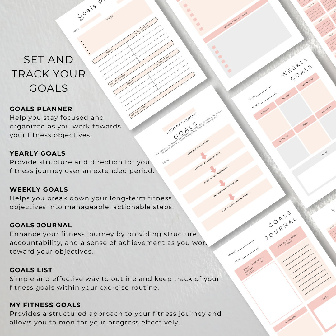 Ultimate Workout Planner Detailed Workout Planner Workout Schedule ...