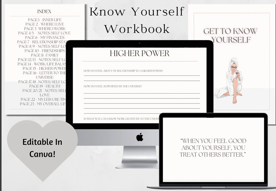 Get to Know Yourself Workbook | Self-improvement | Self-discovery ...