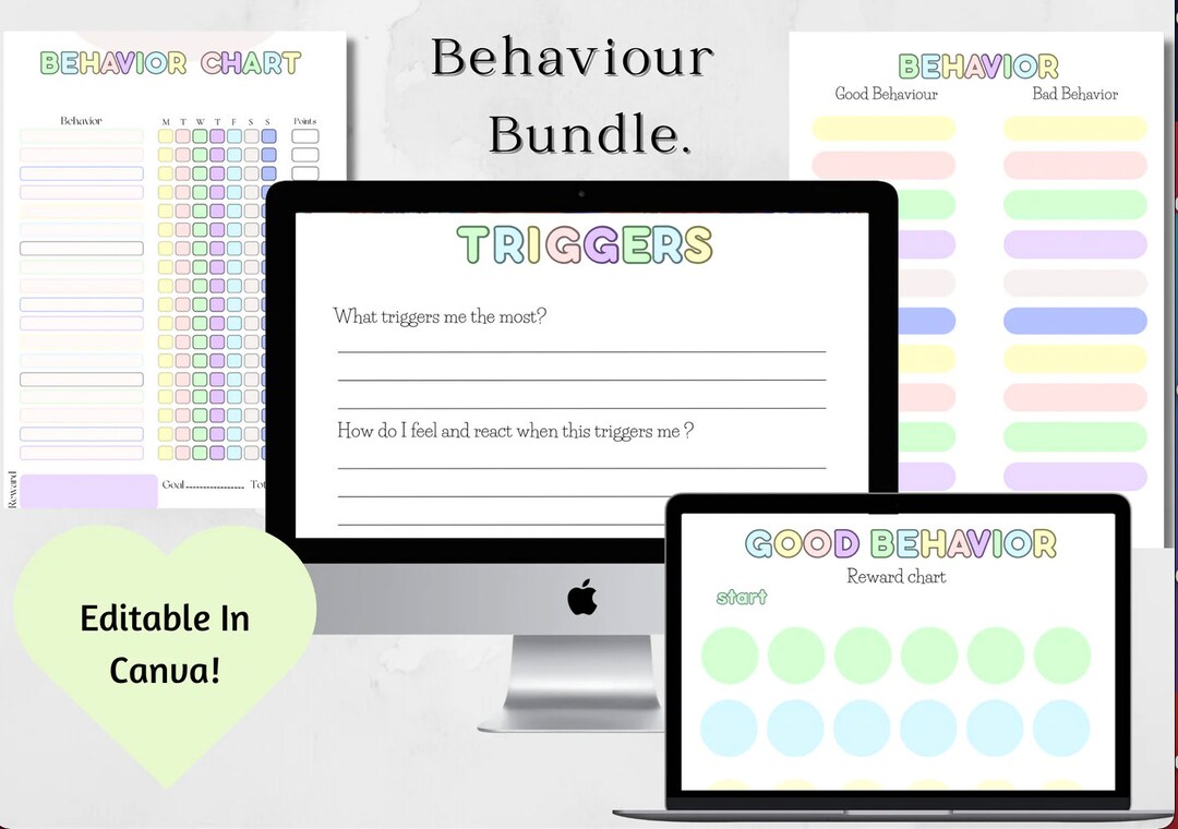 Kids Behavior Bundle | Kids Behavior Guide | Kids Behavior Planner ...