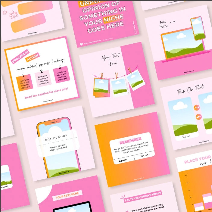 100 Editable Instagram Templates | Instagram Template | Instagram ...