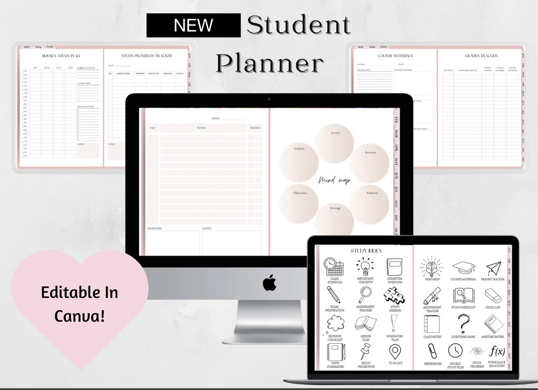NEW 2023 Student Planner | Student Planner | Student Tracker | High ...