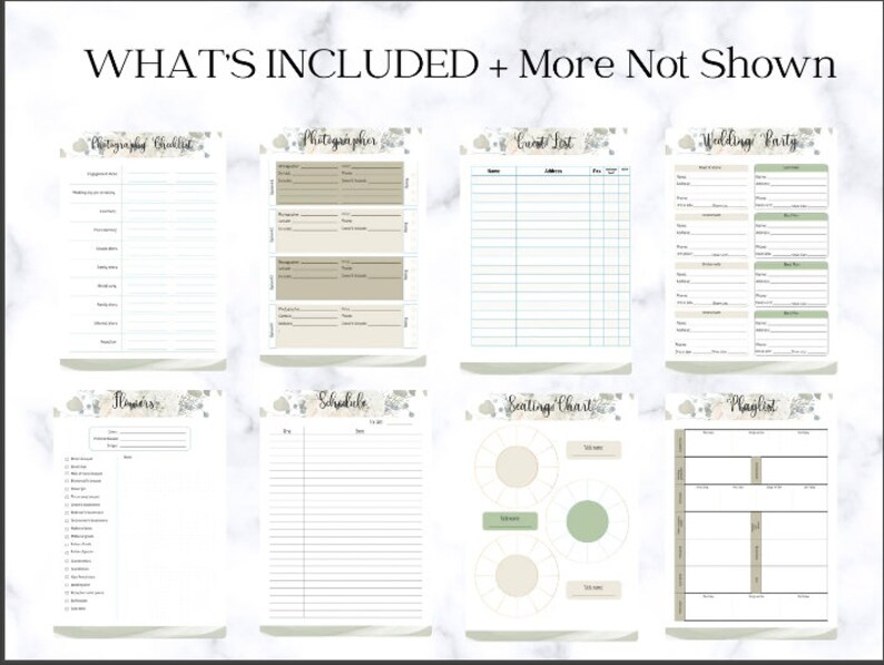 Editable Wedding Planner Printable Printable Wedding Planner - Etsy