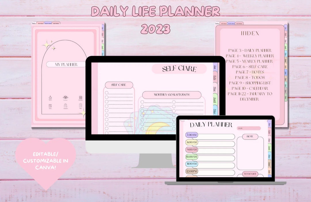 2023 Daily Life Digital Planner | 2023 Daily Journal | Daily Life ...