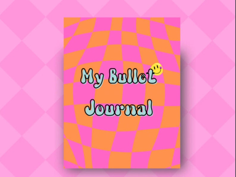 Groovy Bullet Journal (editable) | Retro Patterns Design | Cool Planner ...
