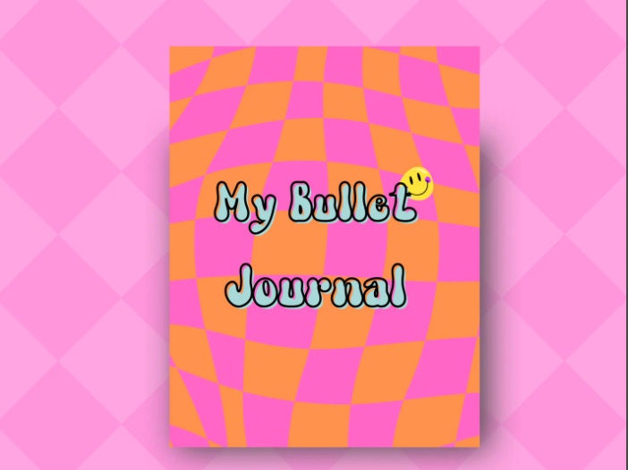 Groovy Bullet Journal (editable) | Retro Patterns Design | Cool Planner ...