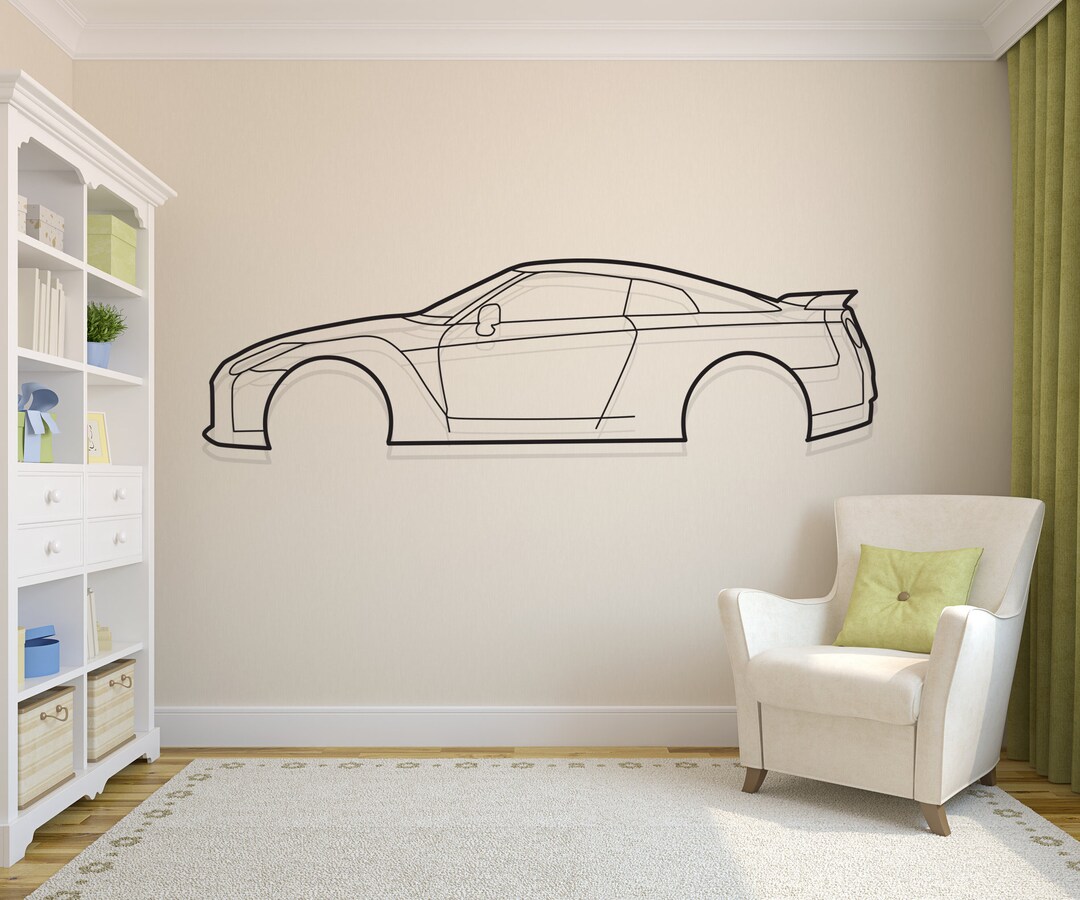 R35 GT-R Silhouette for CNC Laser Cutting / Plasma Cutting Dxf - Svg ...