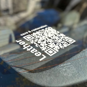 Custom QR Code Vinyl Decal for Storefront, Business, Car, Laptop ...
