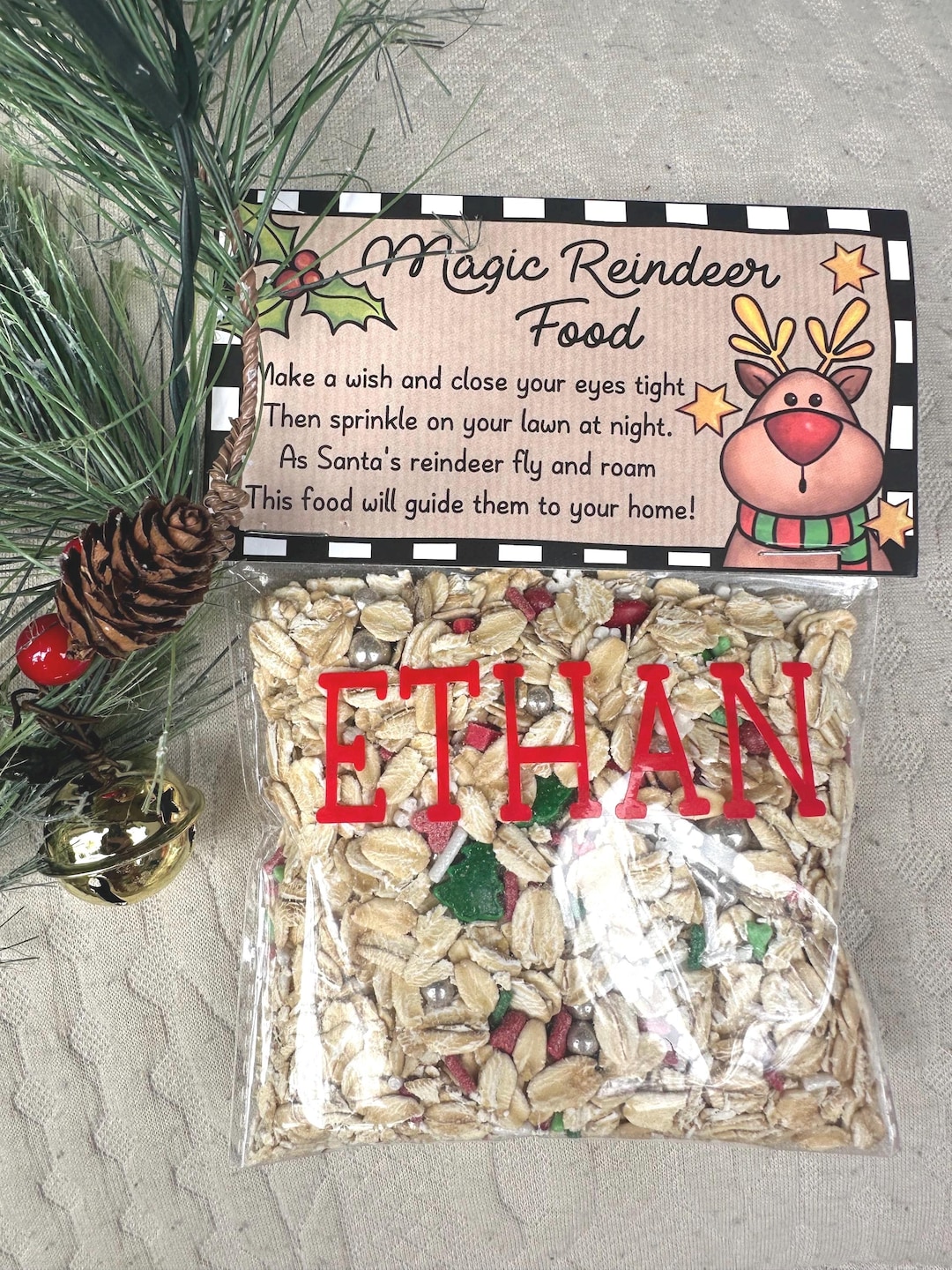 Christmas Reindeer Food, Holiday Goodie Bag, Christmas Eve Presents ...