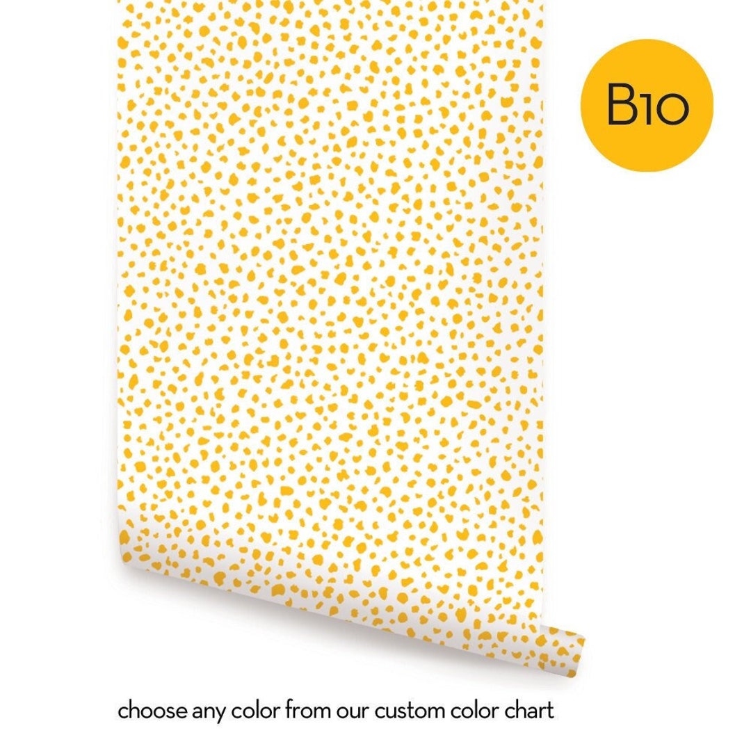 Speckle Spots Wallpaper: Custom Color Peel-and-stick or Unpasted - Etsy