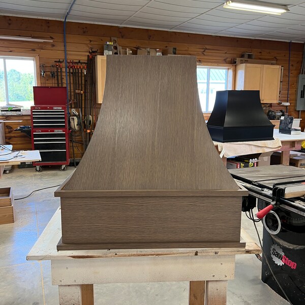 White Oak Wood Range Hood - Etsy