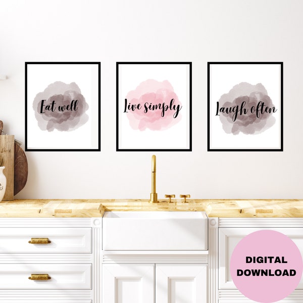 Eat Well Print - Etsy