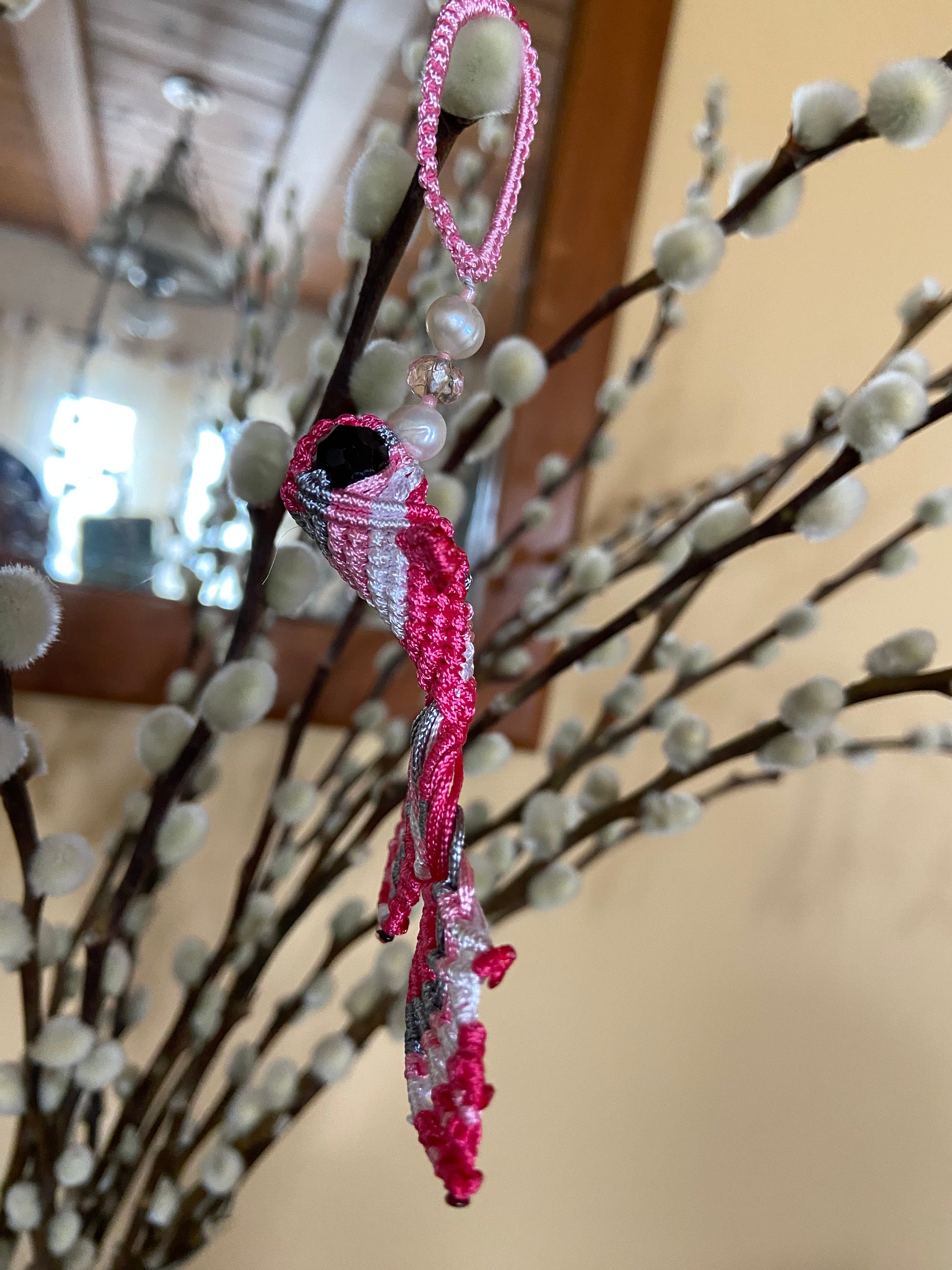 The Koi Macrame Fish Keychains - Etsy