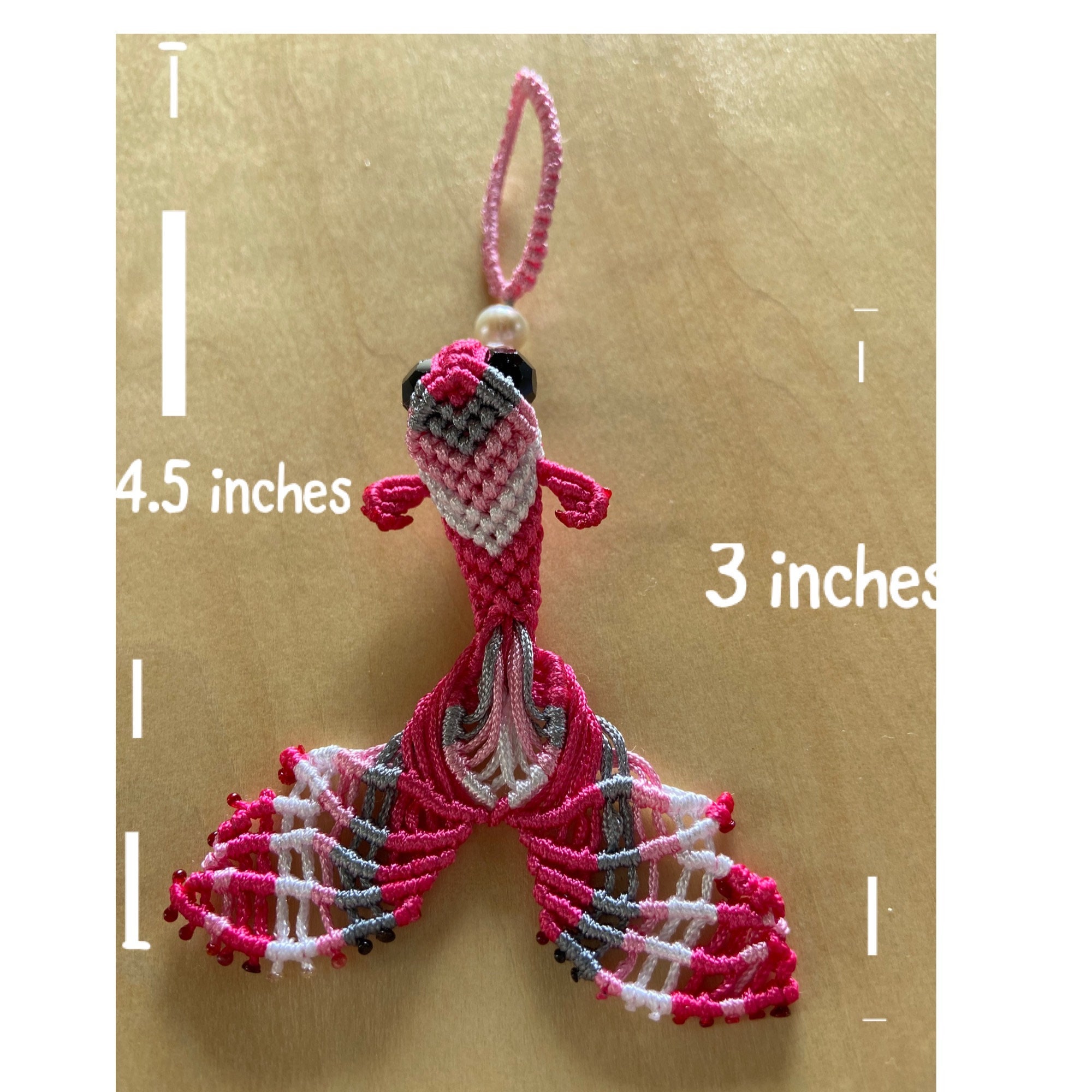 The Koi Macrame Fish Keychains - Etsy