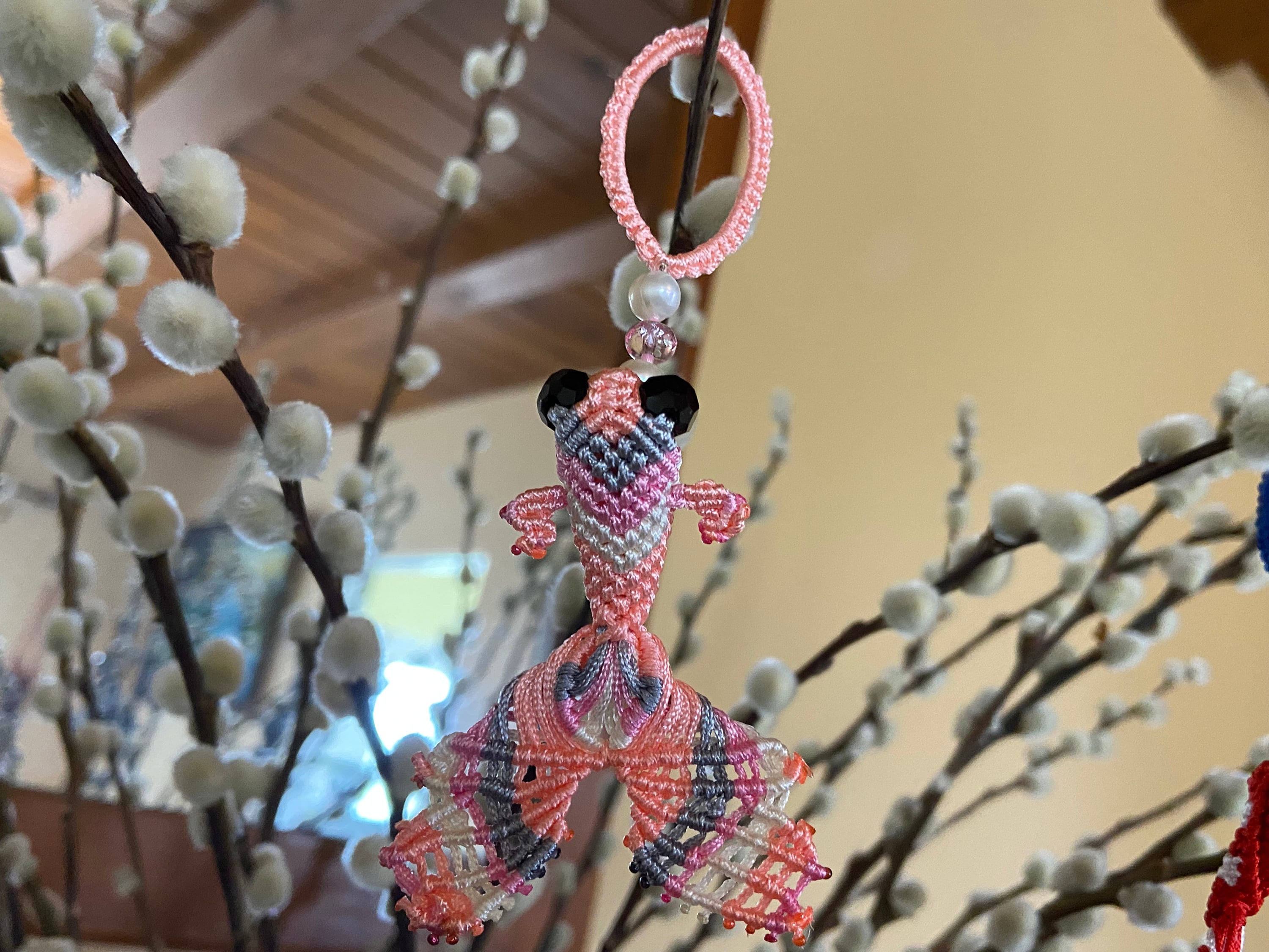The Koi Macrame Fish Keychains - Etsy