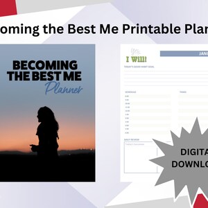 Becoming the Best Me Printable Planner - Etsy
