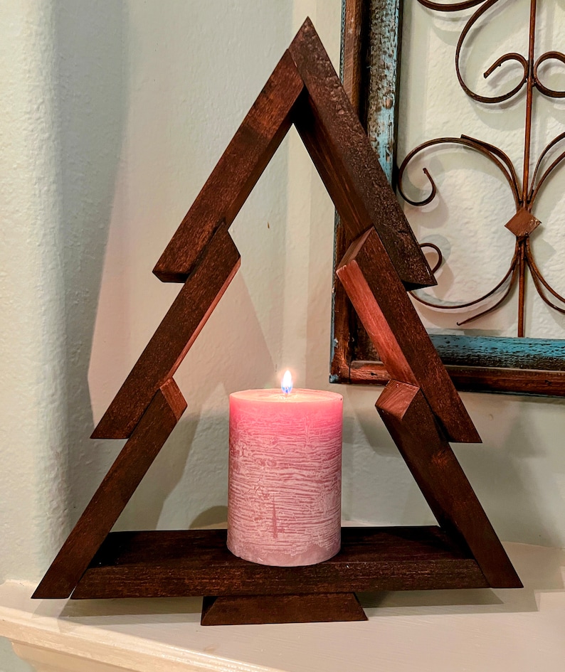 Rustic Tabletop Christmas Tree, Christmas Decor, Decorative Centerpiece ...