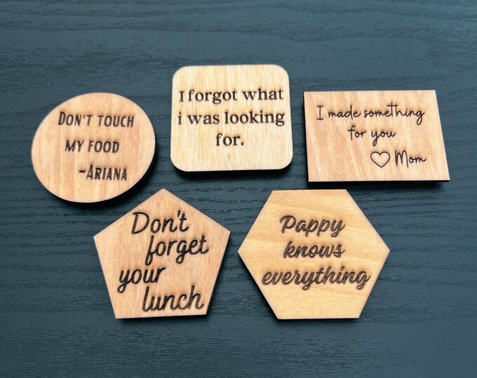 Custom Magnets, Personalized Fridge Magnets, Custom Text, Quote, Saying ...