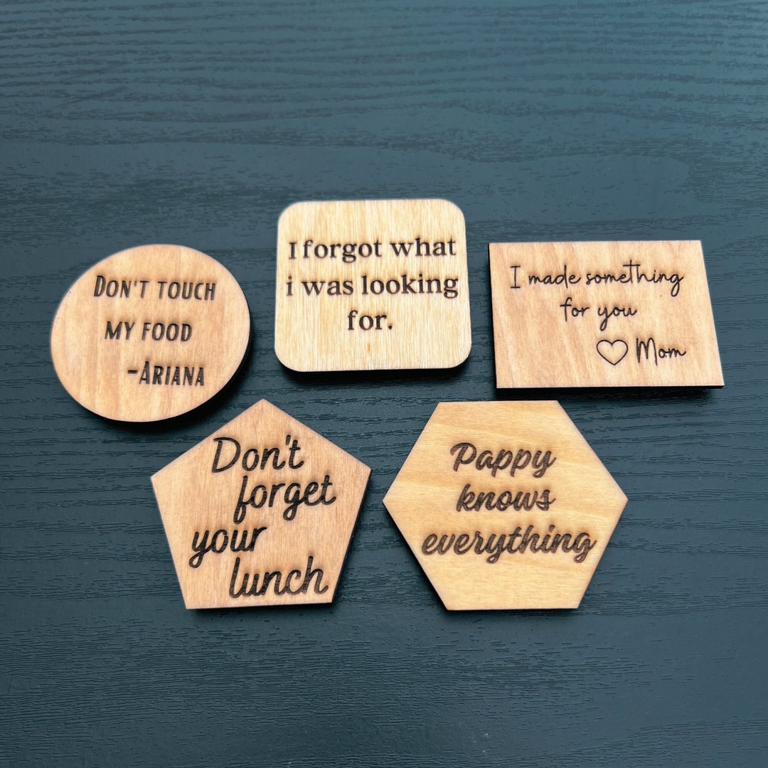 Custom Magnets, Personalized Fridge Magnets, Custom Text, Quote, Saying ...