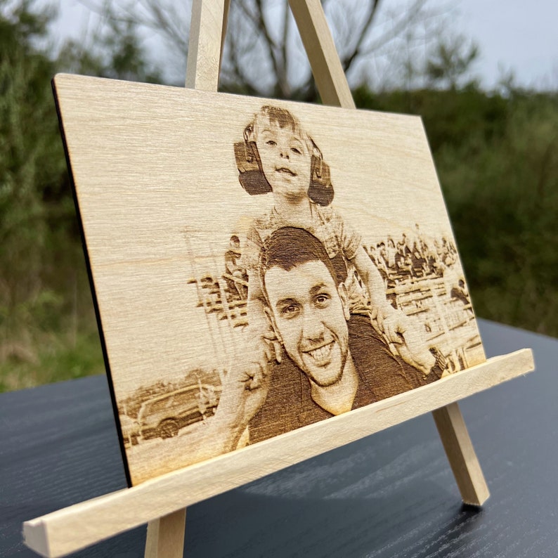 Laser Engraved Wood Photo Custom Wood Burned Photo Engraved - Etsy