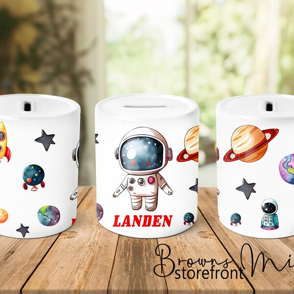 Space Coin Bank - Etsy