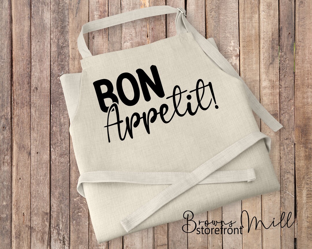 Kitchen Apron, Bon Appetit Apron, Custom Apron - Etsy