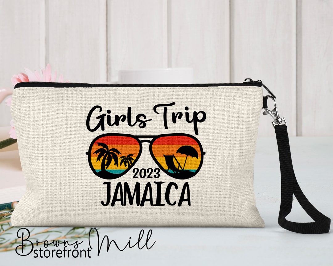 Personalized Girls Trip Cosmetic Bag, Girls Weekend Gifts, Personalized ...