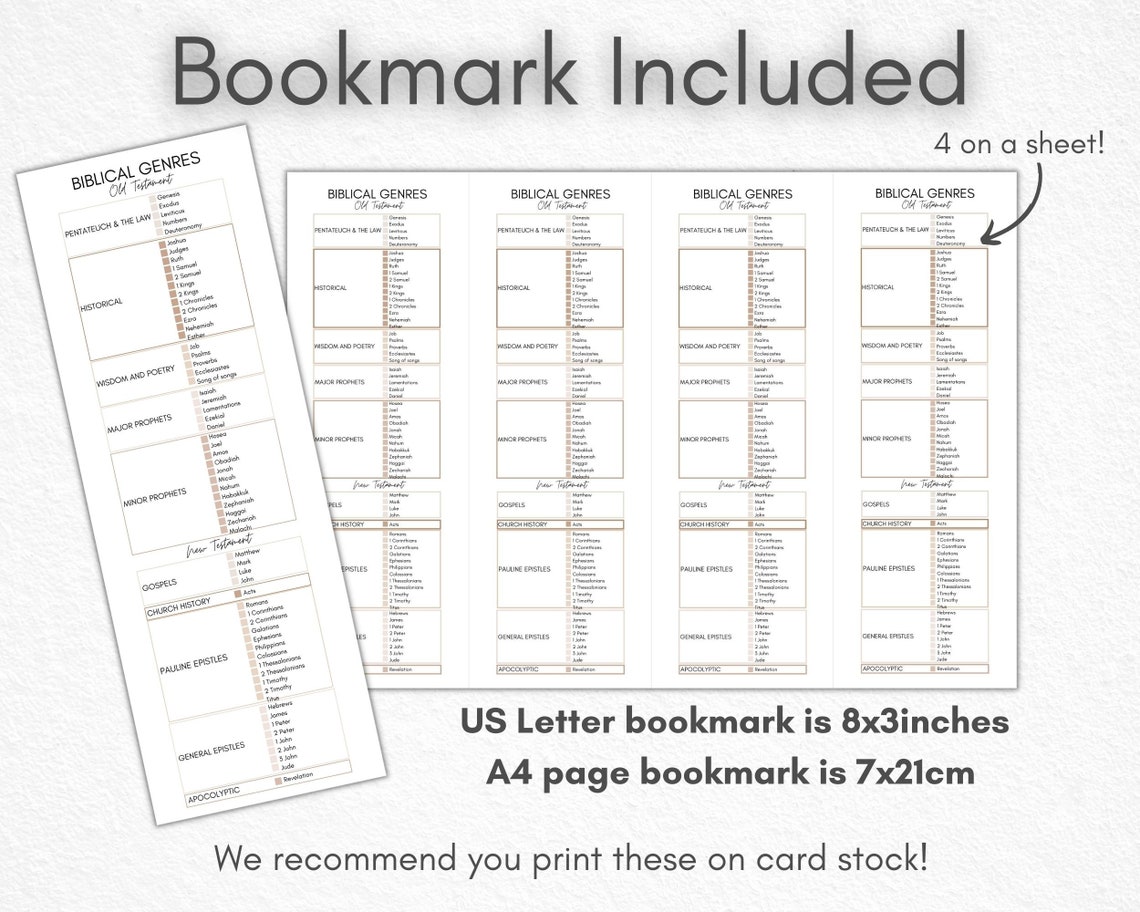 Biblical Genre Breakdown Neutral Colours Christian Bible Study Tools ...