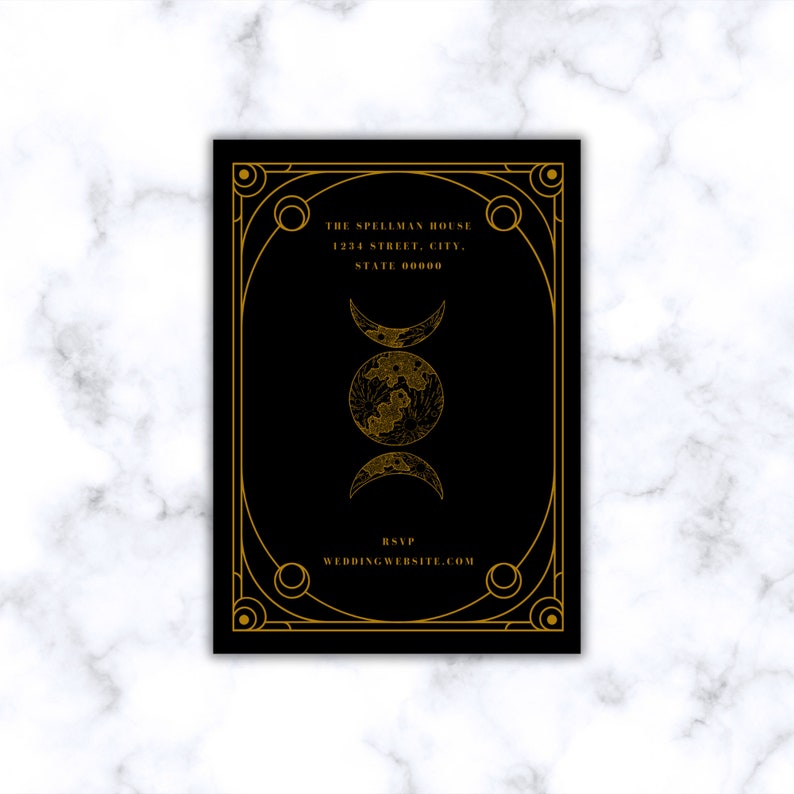 Stardust Magical Wedding Invitation Template Modern Wedding Invite ...