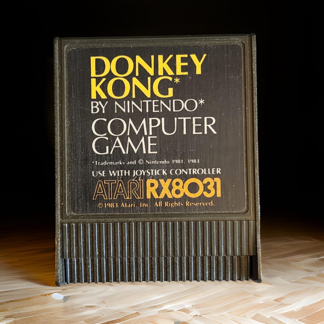 Genuine Atari 400/800/XL/XE Game Cartridges - Donkey Kong, Pac-man, QIC ...