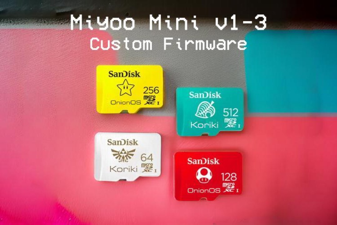 Miyoo Mini V1-3 SD Card Only With Custom Firmware up to 512GB New Retro ...