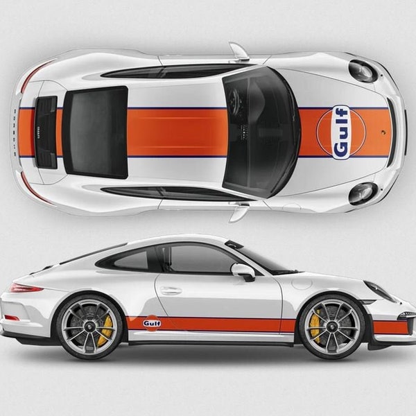 Gulf Racing Stickers - Etsy