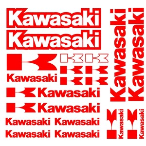 15X Logos Set Kawasaki Racing Decal Stickers Premium Logo - Etsy