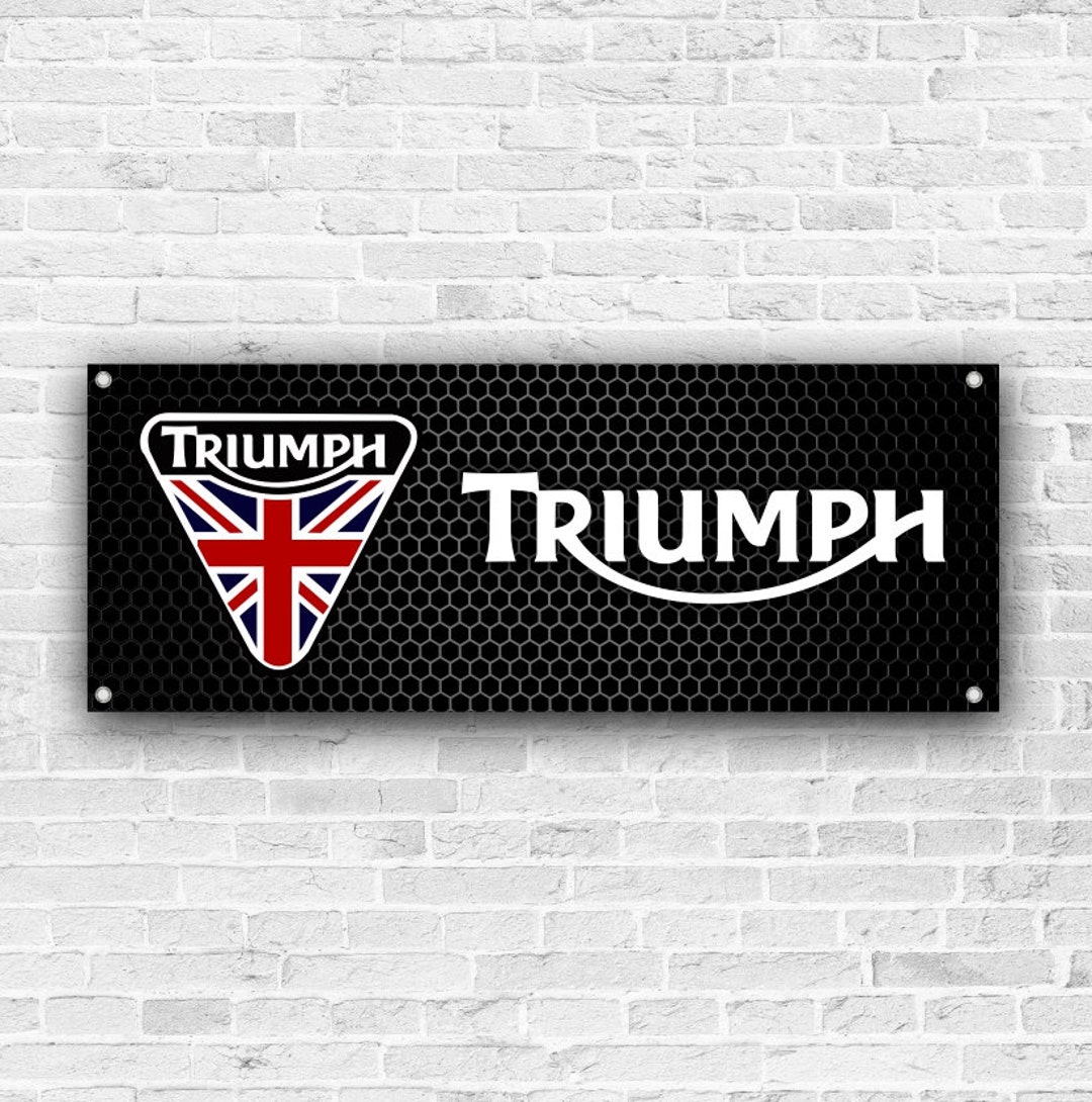 4 Models Triumph Banner Pvc Vinyl Flag Racing Sign Motorsport Poster ...