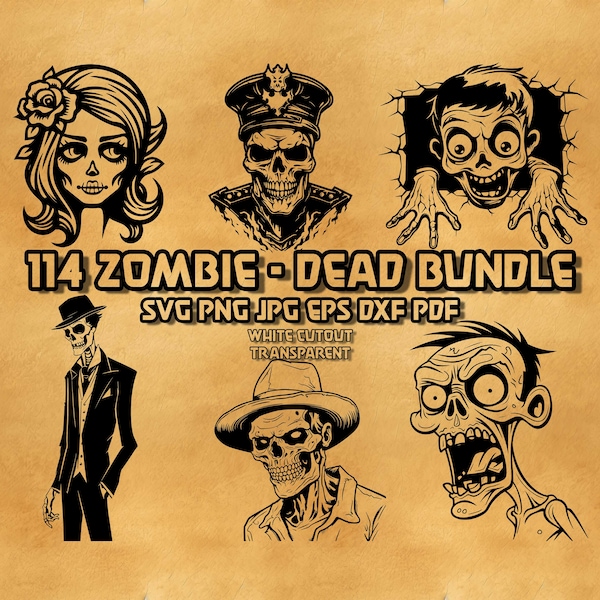 Zombie Clip Art - Etsy
