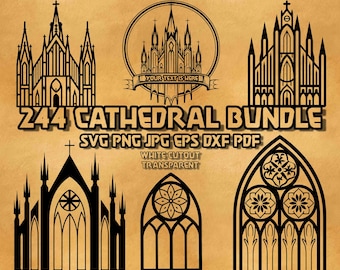 Gothic Cathedral SVG Bundle - Etsy