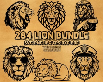 Gorgeous Male Lion Svgpngaiepsdxfjpg Digital Download - Etsy
