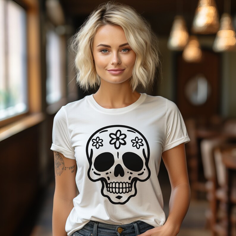 Skull Wear Cowboy Hat Svg Bundle Skull Svg Skull With - Etsy