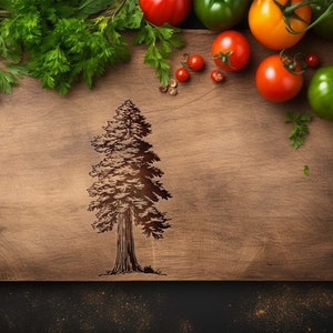 Redwood Tree Svg Bundle, Trees Clipart, Redwood Tree Laser Engraving ...
