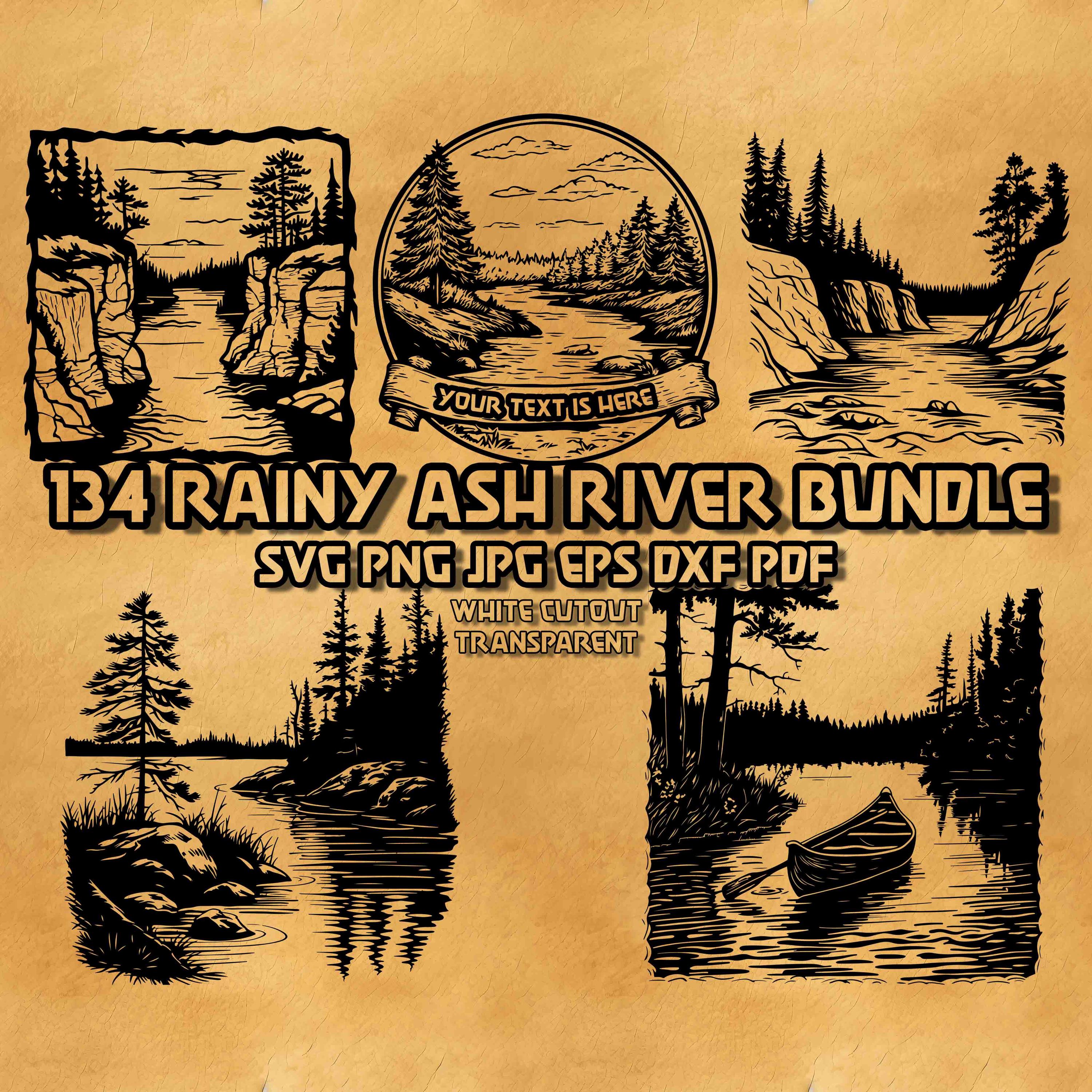 Rainy Ash River SVG Bundle: Voyageurs National Park Designs - Etsy