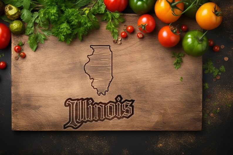 Illinois State Outline SVG Bundle: Chicago Skyline, Route 66 (digital ...