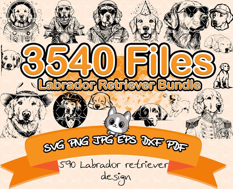 Labrador Retriever Svg Bundle Sleeping Labrador Astronaut - Etsy