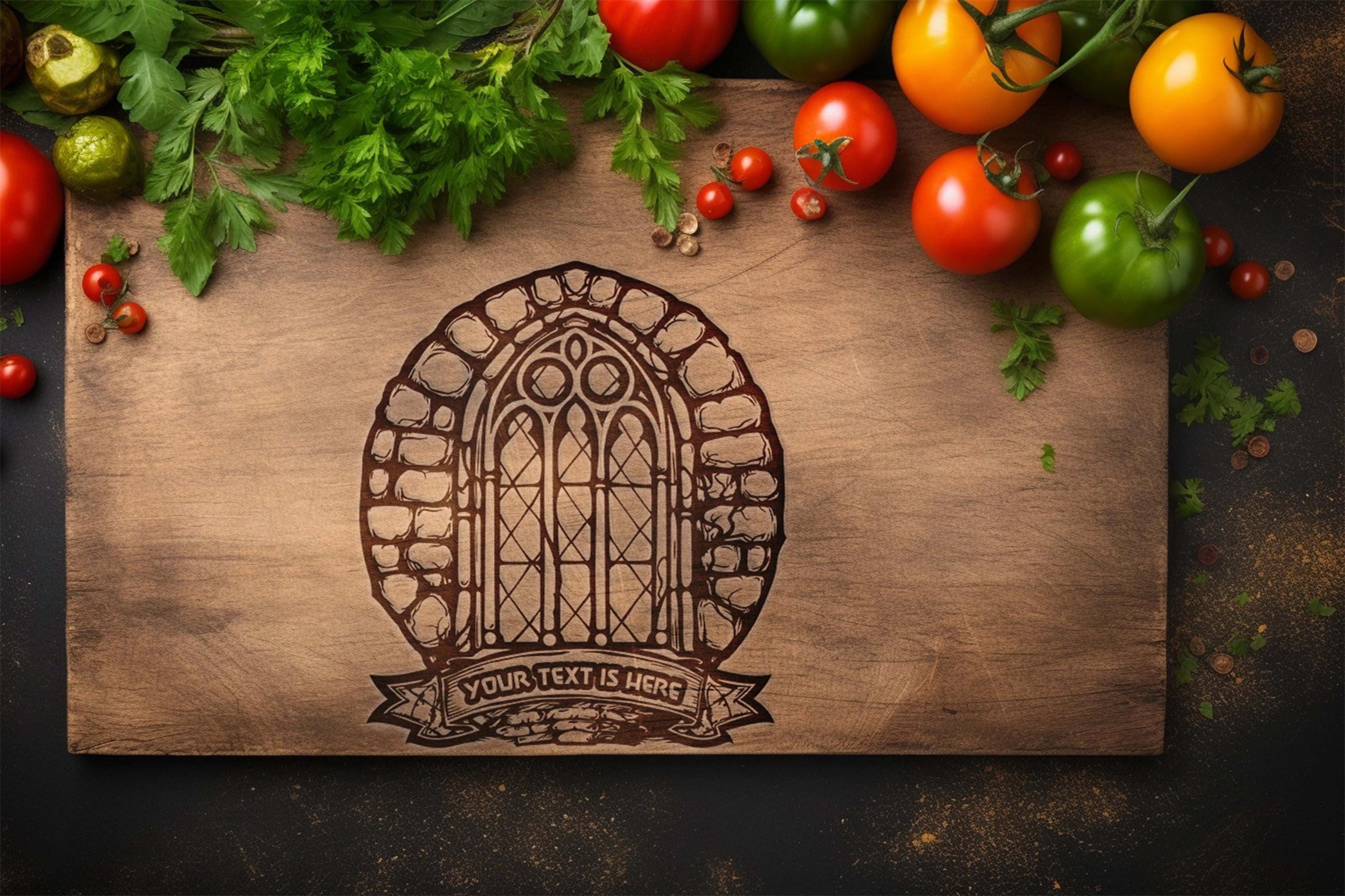 Gothic Victorian Window Svg Bundle, Medieval Stone Wall Window Monogram ...